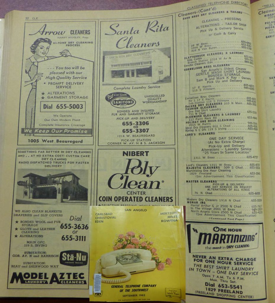 Goodfellow AFB Phone Book History - Goodfellow Then and Now