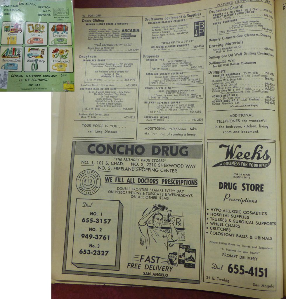 Phone Books – Goodfellow Then and Now