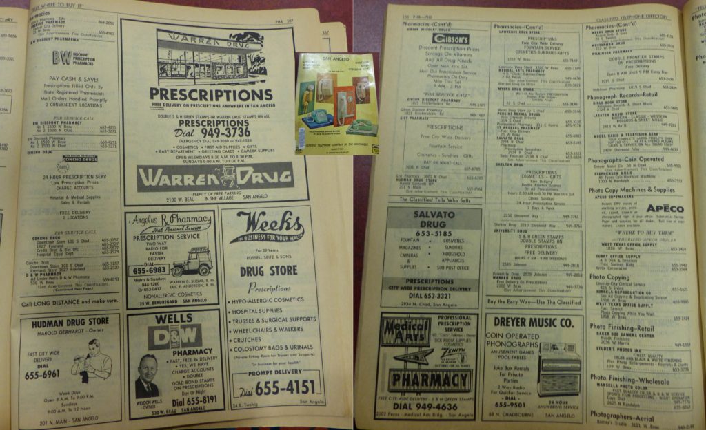Phone Books – Goodfellow Then and Now
