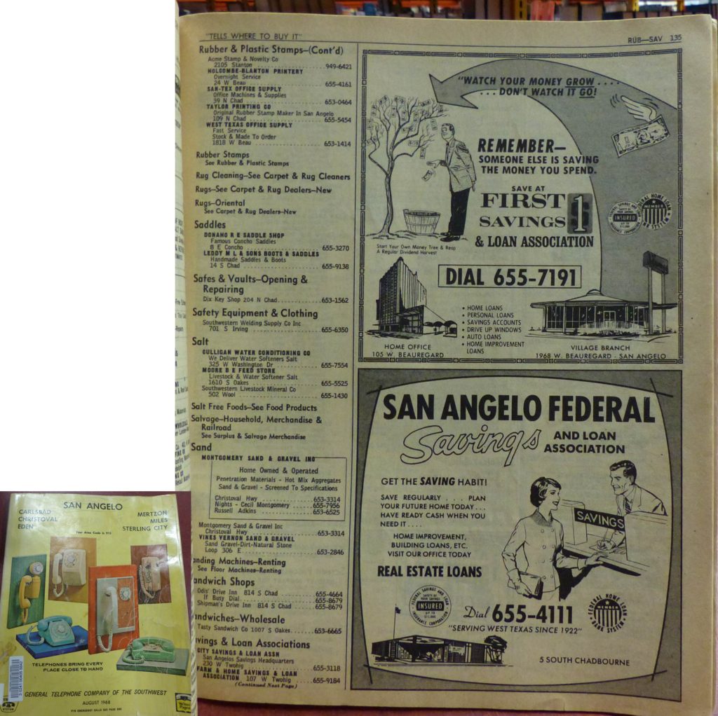 Phone Books – Goodfellow Then and Now