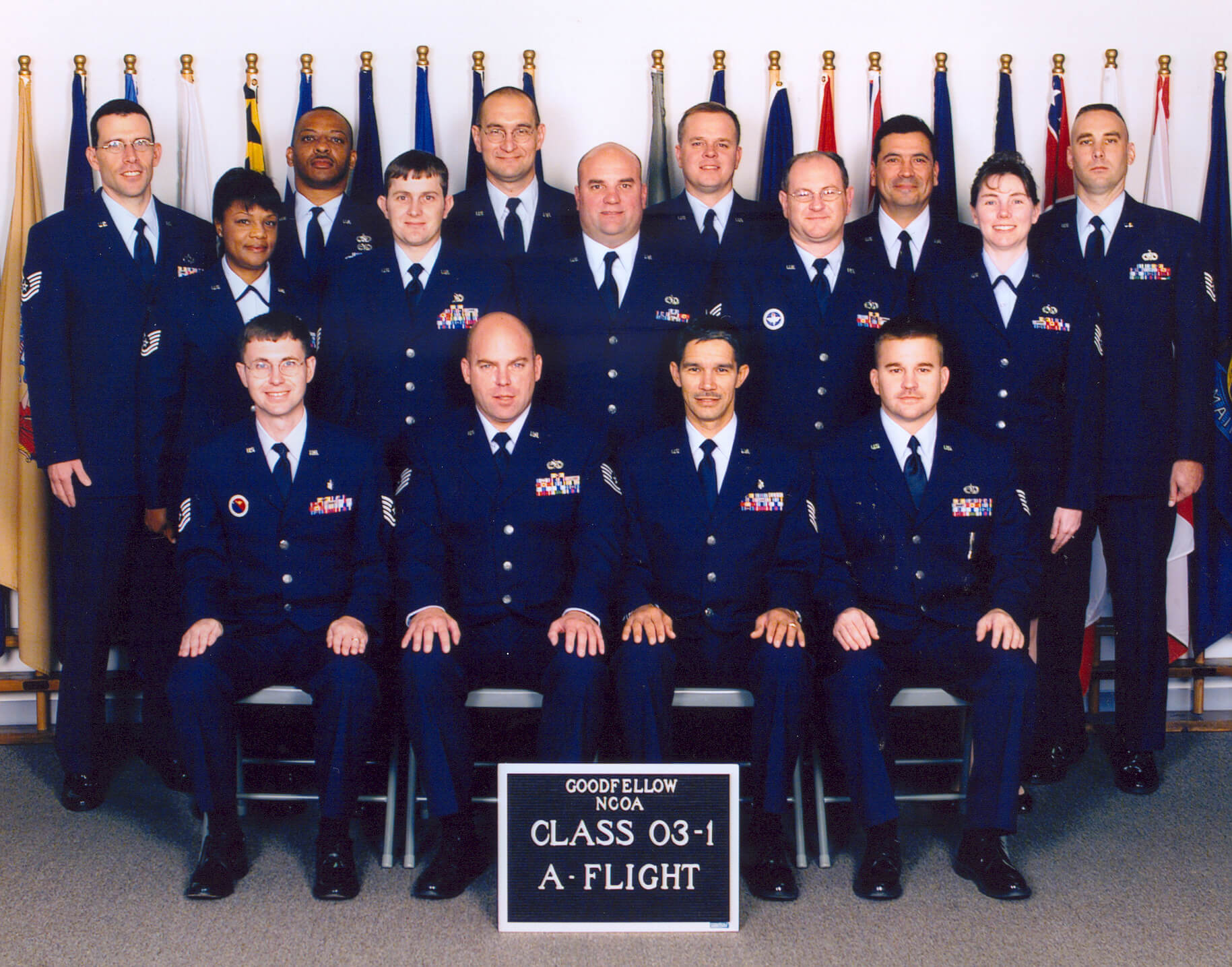 2003 - NCOA Class Photographs - Goodfellow Then and Now
