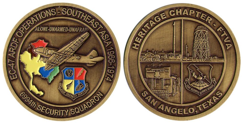 Goodfellow Challenge Coins - Goodfellow Then and Now