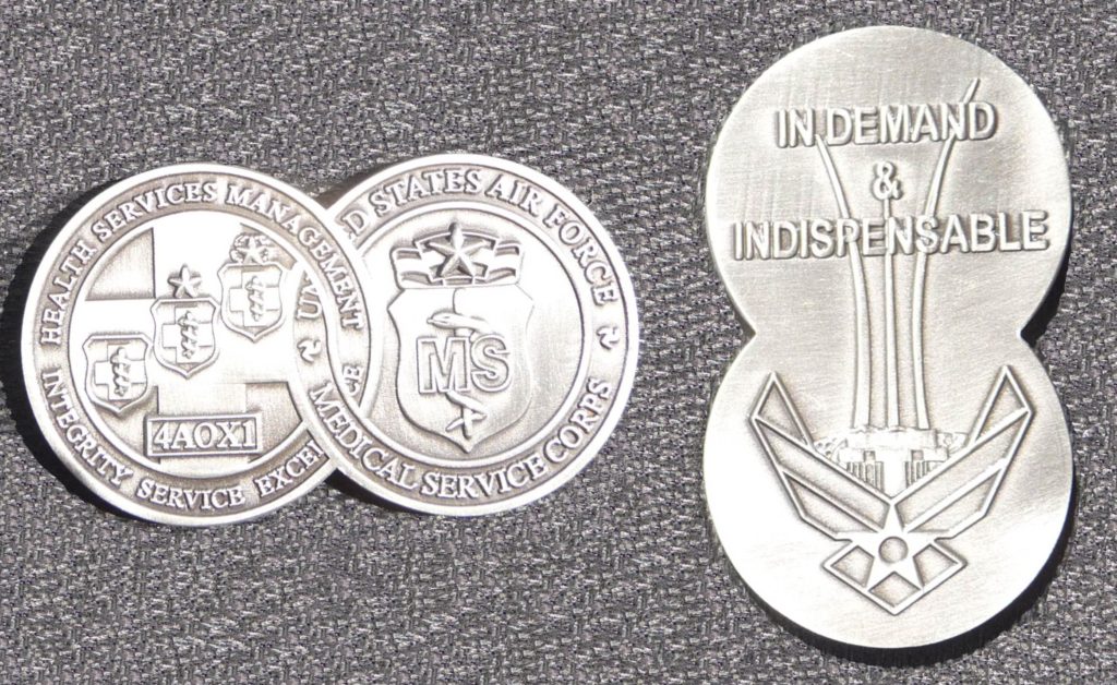 Goodfellow Challenge Coins - Goodfellow Then and Now