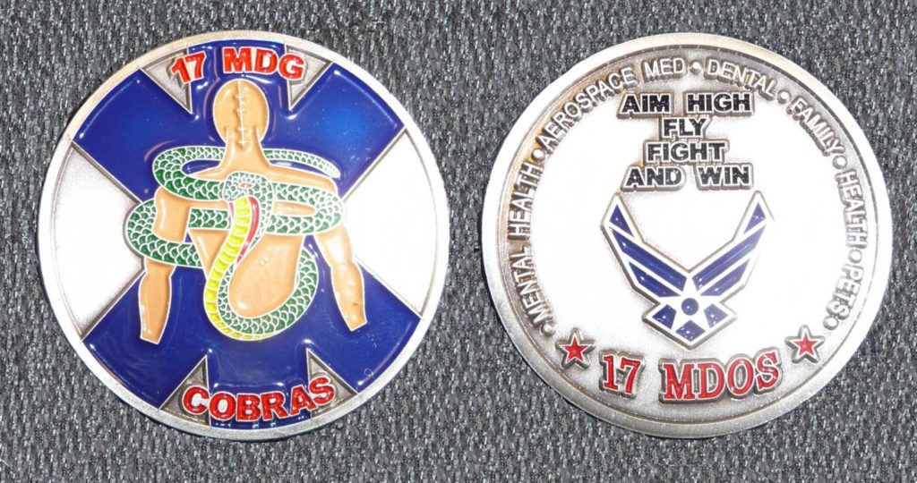 Goodfellow Challenge Coins - Goodfellow Then and Now