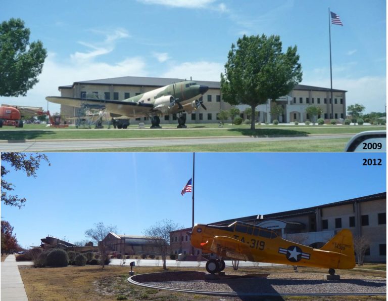 HQ and Base Chapel - EC-47 Exhibit - Goodfellow Then and Now